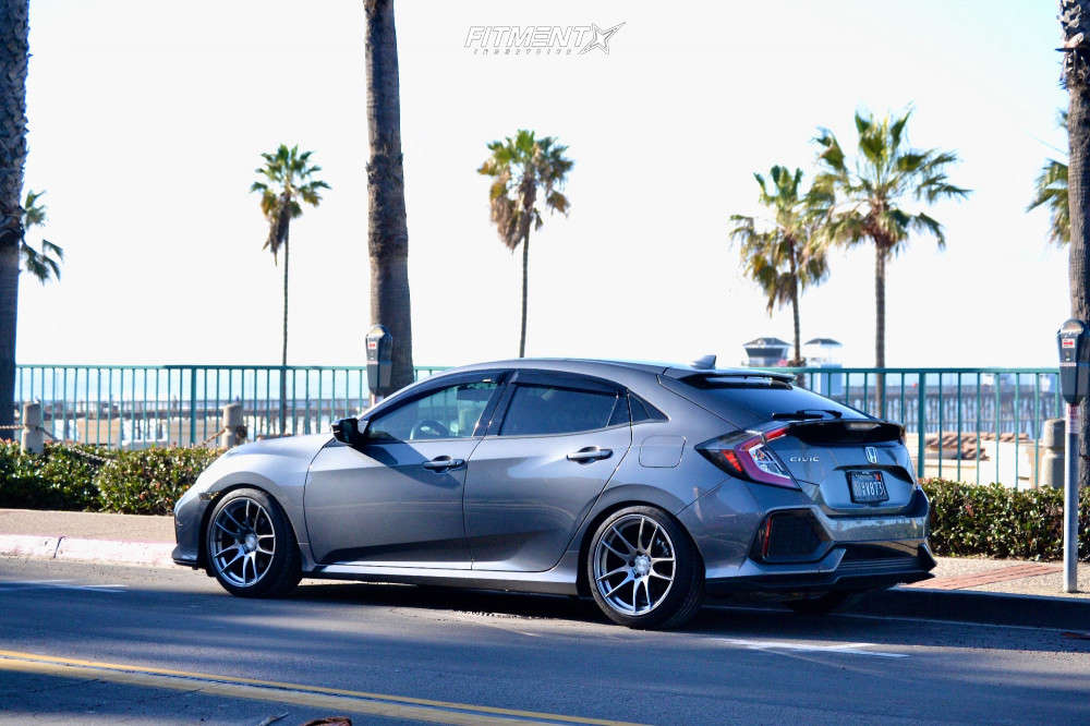 2017 Honda Civic EX with 18x9.5 AVID1 AV32 and Nankang 235x40 on ...