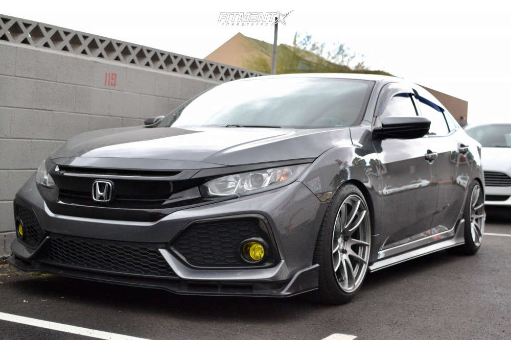 2017 Honda Civic EX with 18x9.5 AVID1 AV32 and Nankang 235x40 on ...