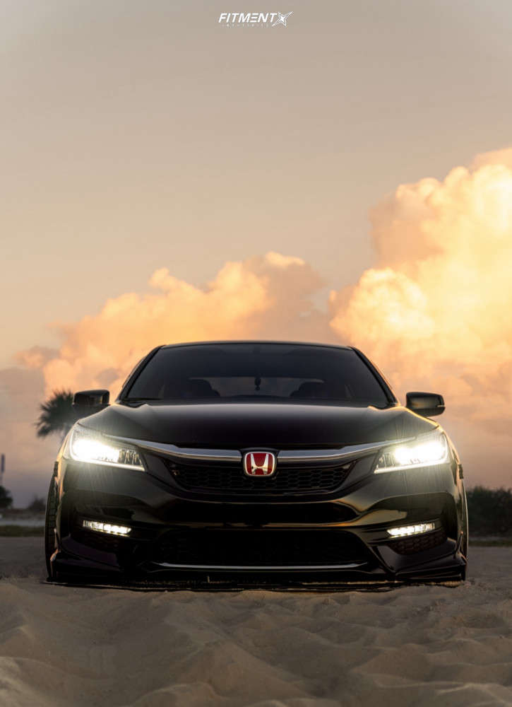 2016 Honda Accord EX-L with 19x9.5 Work Emotion Cr Kiwami and Falken 225x35 on Coilovers ...