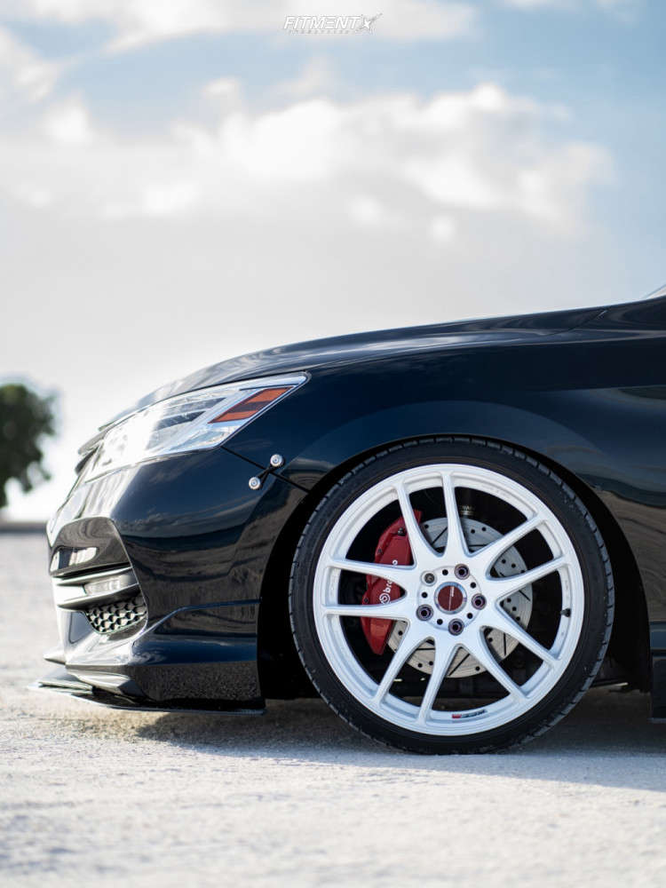 2016 Honda Accord EX-L with 19x9.5 Work Emotion Cr Kiwami and Falken 225x35 on Coilovers ...