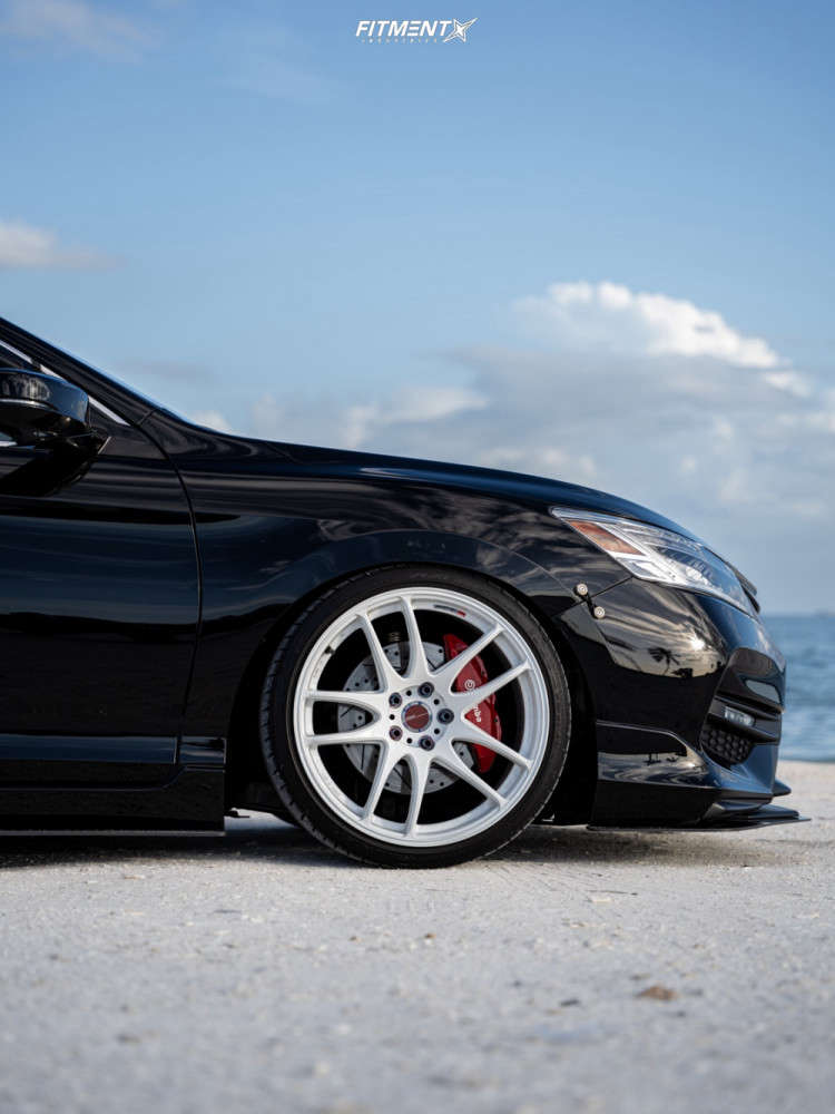 2016 Honda Accord EX-L with 19x9.5 Work Emotion Cr Kiwami and Falken 225x35 on Coilovers ...