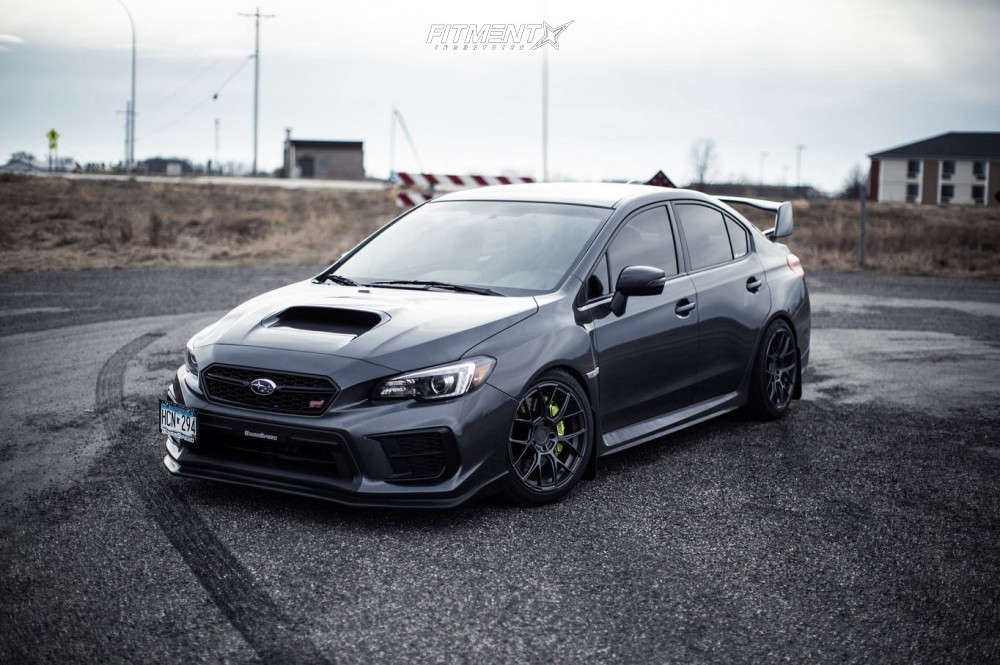 2021 Subaru WRX STI Base with 18x9.5 Motegi Mr147 and Bridgestone 245x40 on Coilovers | 2037189 ...