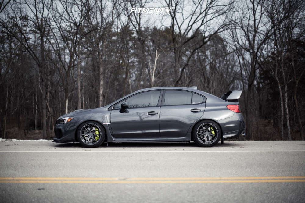 2021 Subaru WRX STI Base with 18x9.5 Motegi Mr147 and Bridgestone 245x40 on Coilovers | 2037189 ...