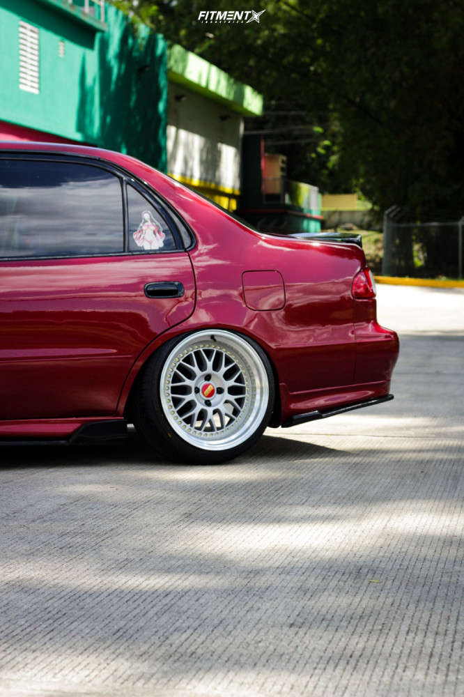 2001 Toyota Corolla CE with 17x9.5 BBS Wheel Model and Crosswind 205x40 ...