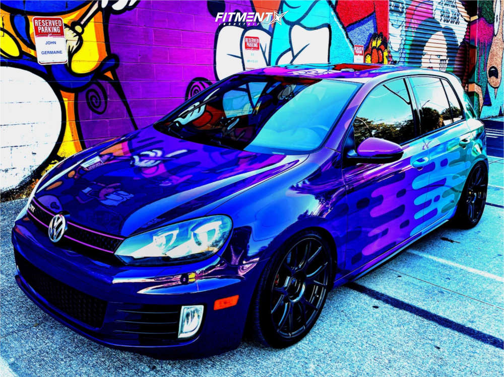 2013 Volkswagen GTI Base with 18x8.5 Konig Ampliform and Federal 225x40 ...