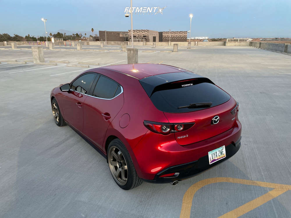 2020 Mazda 3 Base with 18x8.5 AVID1 AV6 and Hankook 215x45 on Stock ...