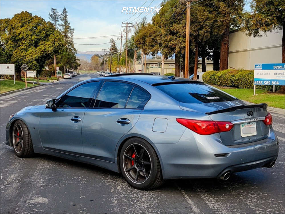 2015 INFINITI Q50 Sport with 18x9.5 Enkei Tfr and Continental 275x40 on ...