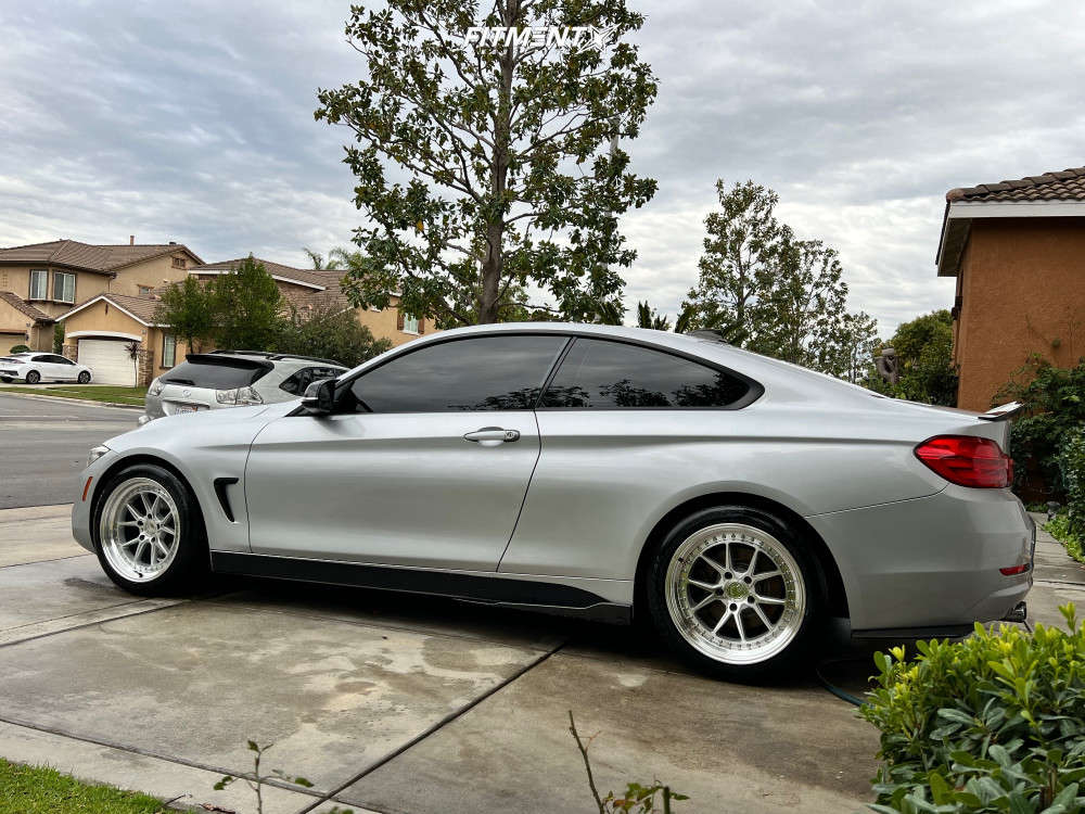 2015 BMW 428i Base with 18x9.5 Aodhan Ds08 and Continental 255x40 on ...