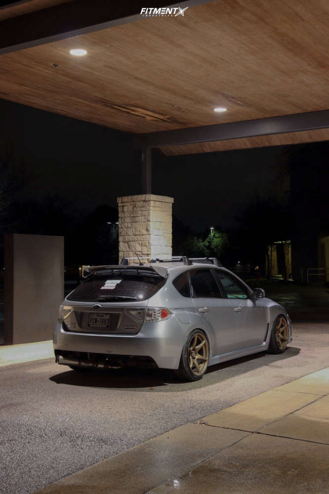 2013 Subaru WRX Limited with 18x9.5 Kansei Tandem and Firestone 225x40 ...