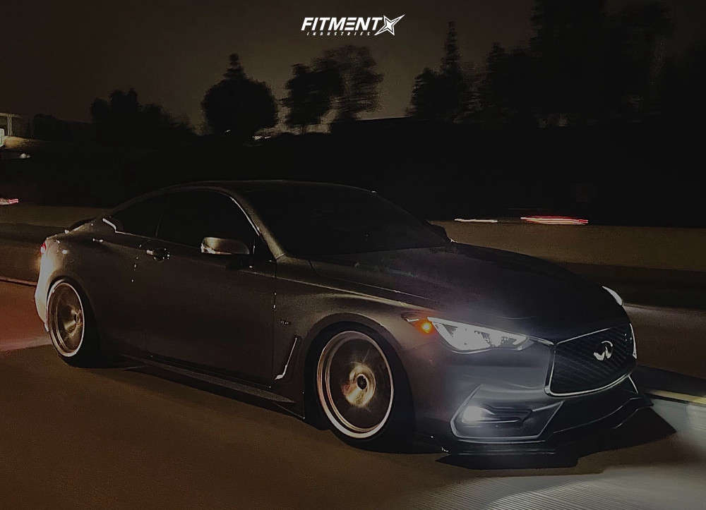 2017 INFINITI Q60 Premium with 19x9.5 ESR Rf2 and Goodyear 235x40 on ...