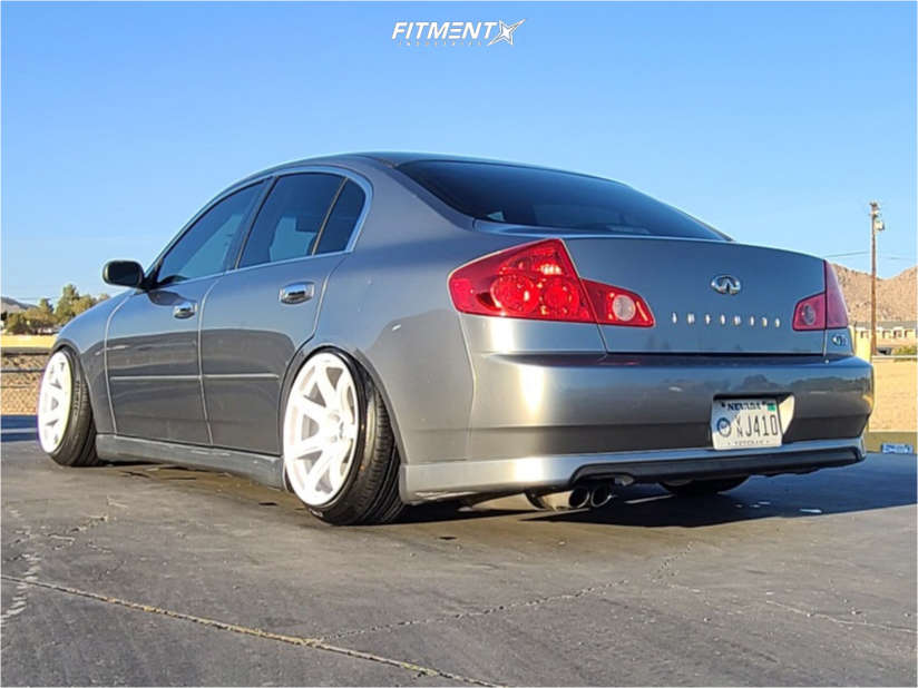 2004 INFINITI G35 Base with 18x11 GMR GMR-06 and Delinte 215x40 on ...