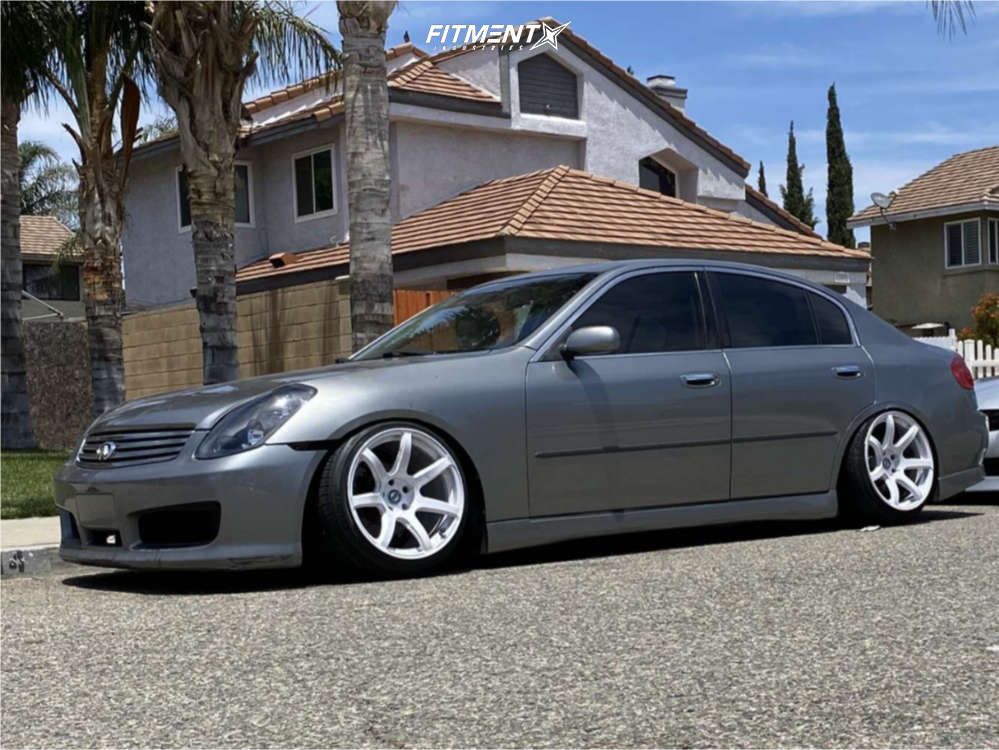 2004 INFINITI G35 Base with 18x11 GMR GMR-06 and Delinte 215x40 on ...