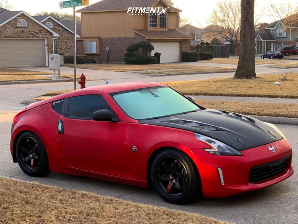 2019 Nissan 370Z Base with 18x9.5 Volk Te37sl Black Edition Iii and ...