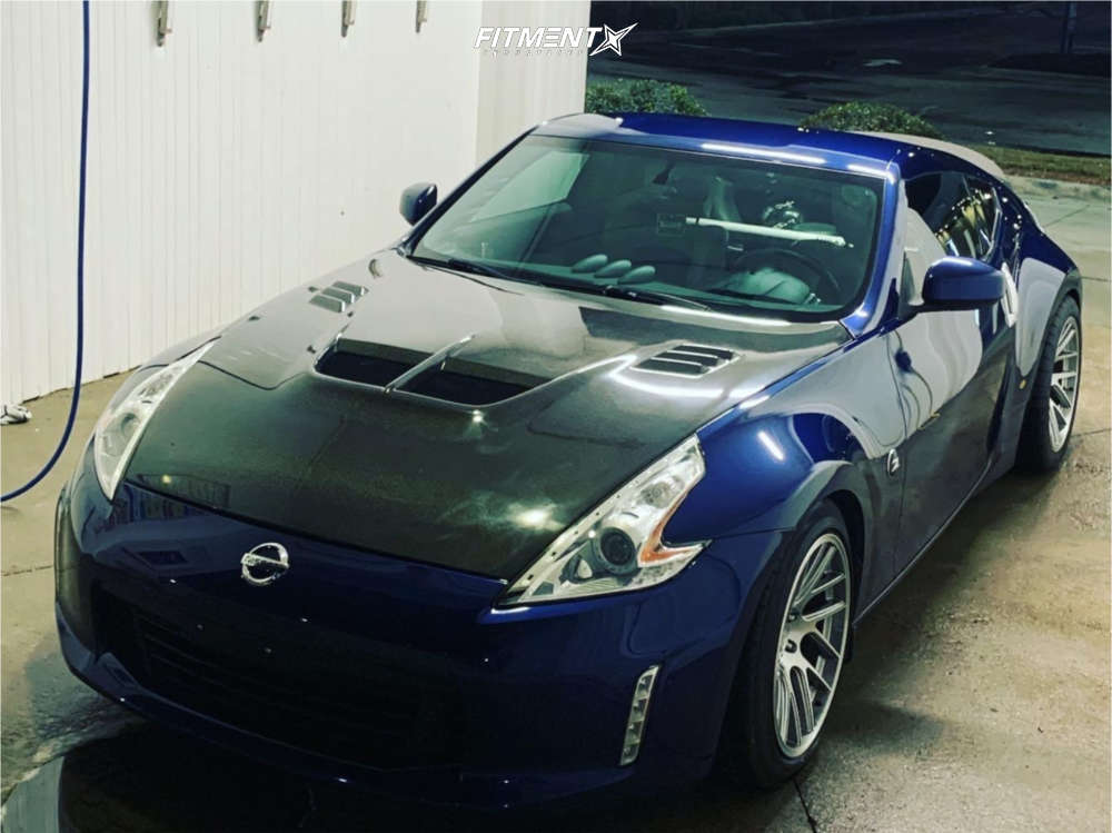 2015 Nissan 370Z Base with 18x9.5 Anovia Elder and Ohtsu 245x45 on ...