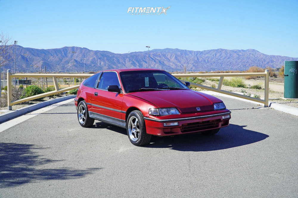 1991 Honda CRX Base with 15x6.5 AVID1 AV8 and Falken 195x55 on Stock ...