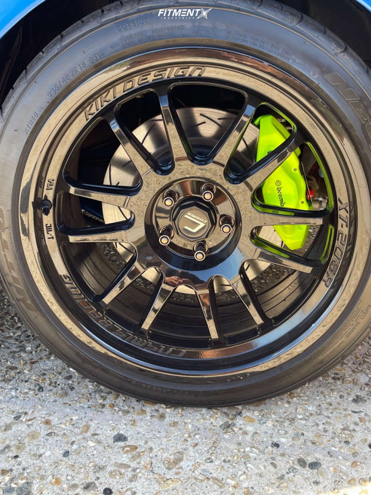 2014 Subaru WRX Limited with 18x9.5 Cosmis Racing Xt-206r and Toyo Tires 245x35 on Air ...