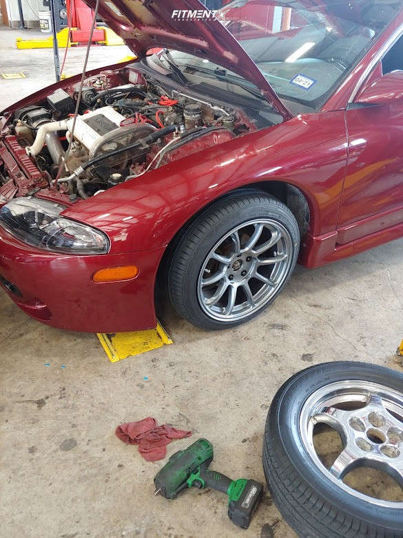 1997 Mitsubishi Eclipse GST with 17x9 Aodhan Ah06 and Toyo Tires 225x45 ...