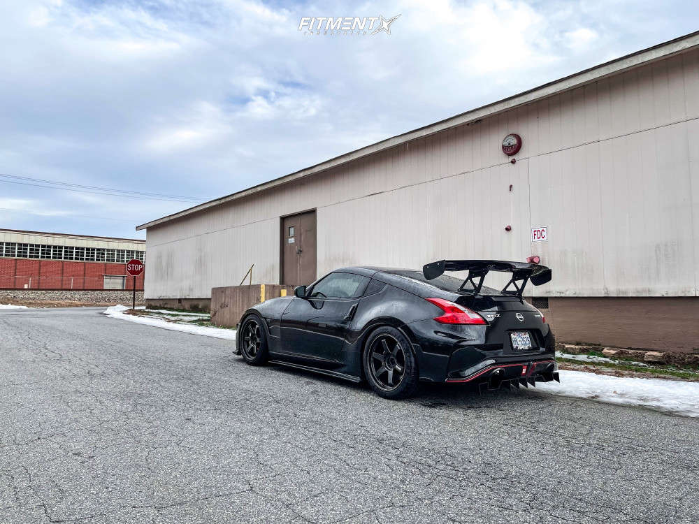 2010 Nissan 370Z Base with 19x9.5 Volk Te37 Ultra and Michelin 255x40 ...