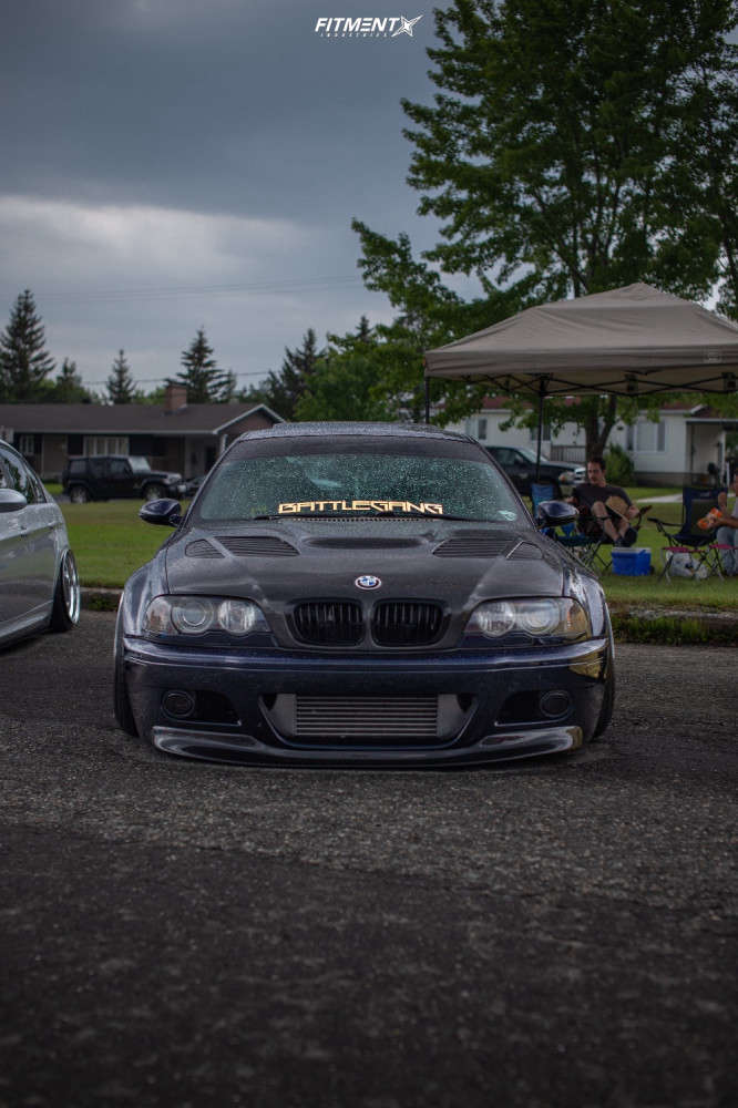 2004 BMW M3 Base with 18x10 SSR Koenig and Nankang 225x35 on Air ...