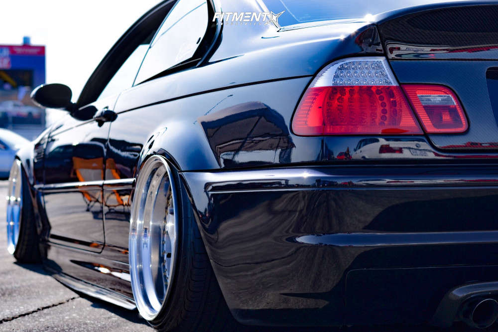 2004 BMW M3 Base with 18x10 SSR Koenig and Nankang 225x35 on Air ...