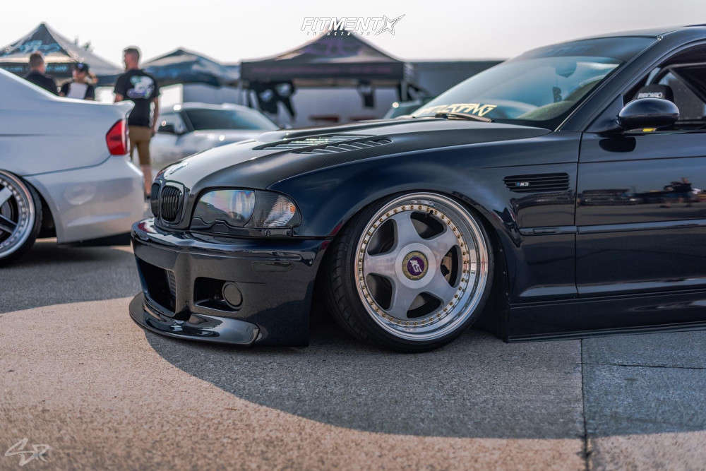 2004 BMW M3 Base with 18x10 SSR Koenig and Nankang 225x35 on Air ...