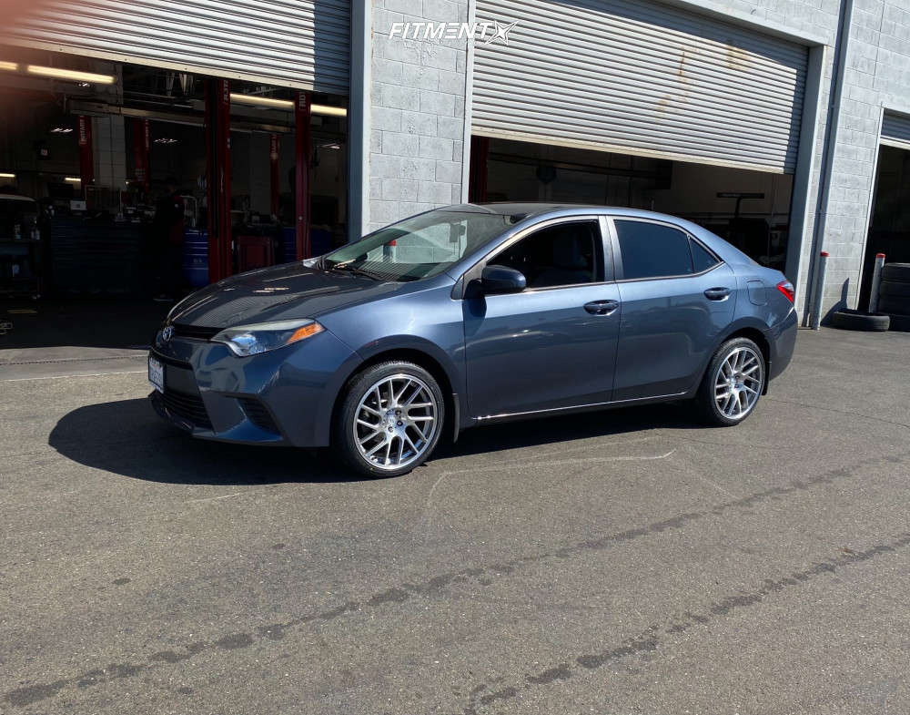2016 Toyota Corolla L with 18x8.5 Anovia Elder and Yokohama 225x40 on ...