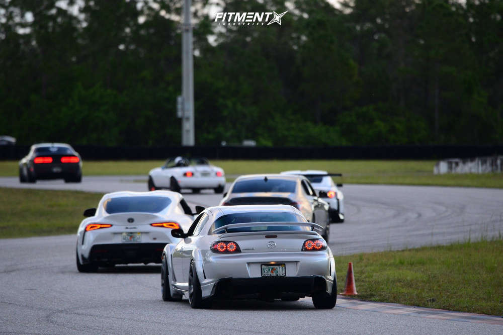 2005 Mazda RX-8 Base with 18x9 Cosmis Racing N5r and Continental 235x40 ...