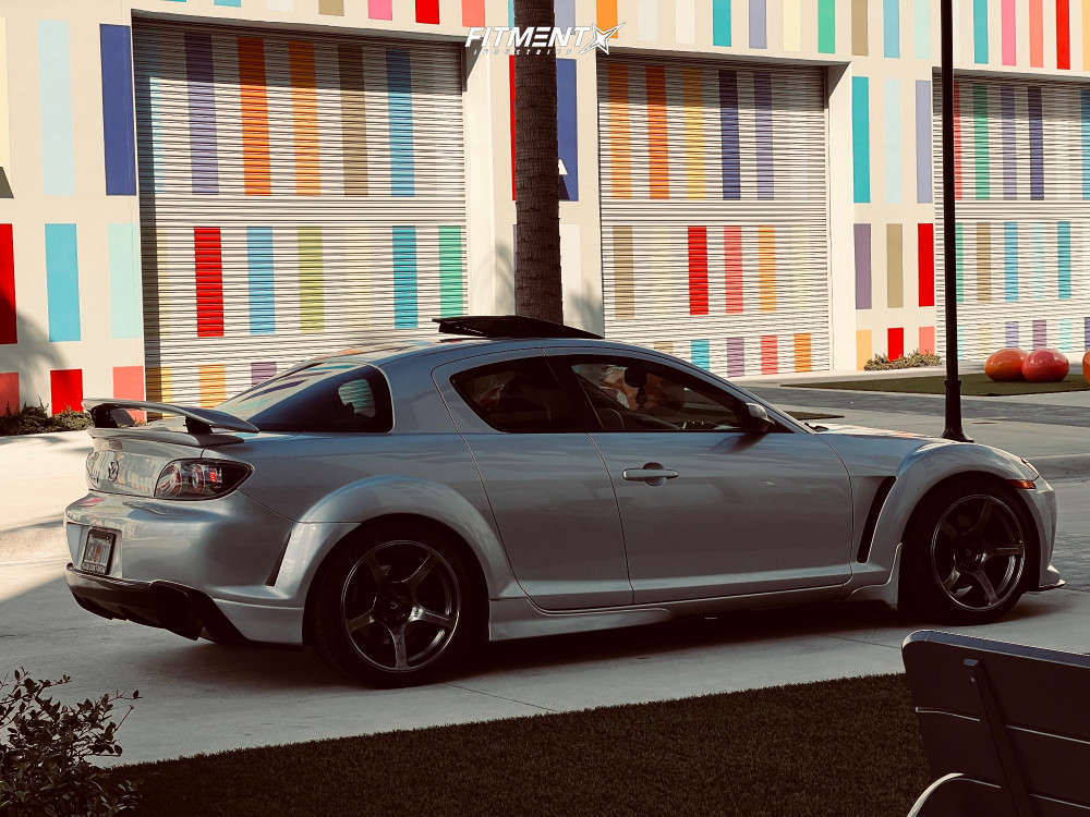 2005 Mazda RX-8 Base with 18x9 Cosmis Racing N5r and Continental 235x40 ...