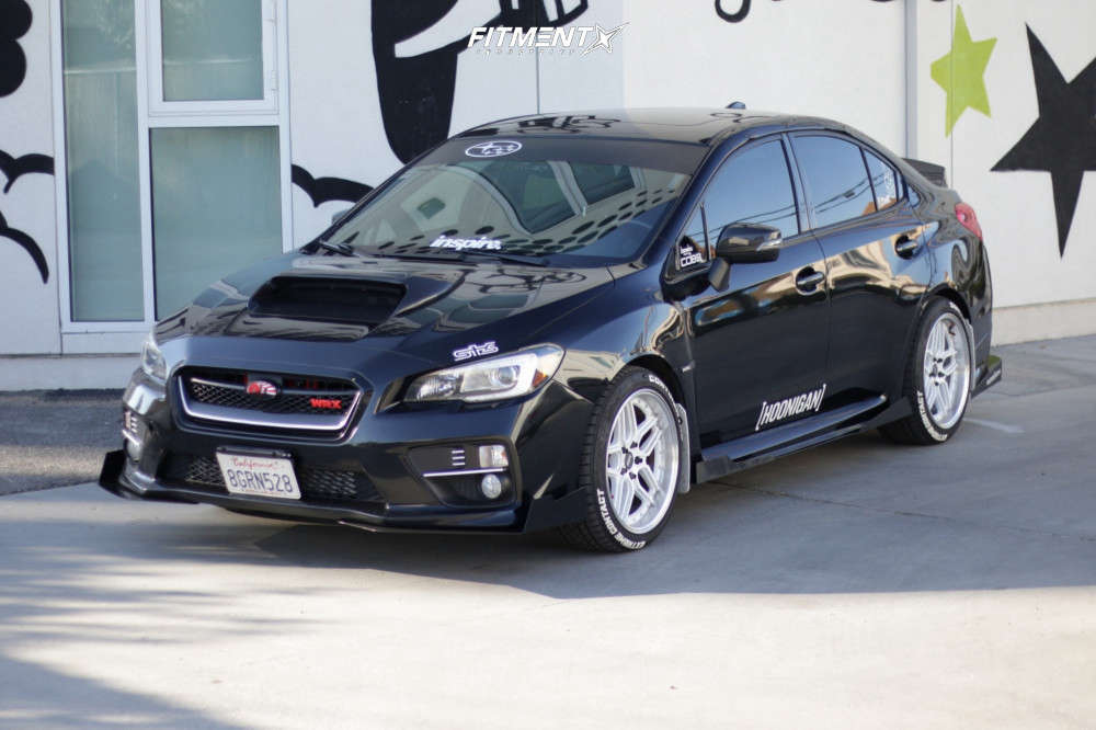 2015 Subaru WRX Limited with 18x9.5 ESR Cs15 and Continental 245x40 on ...