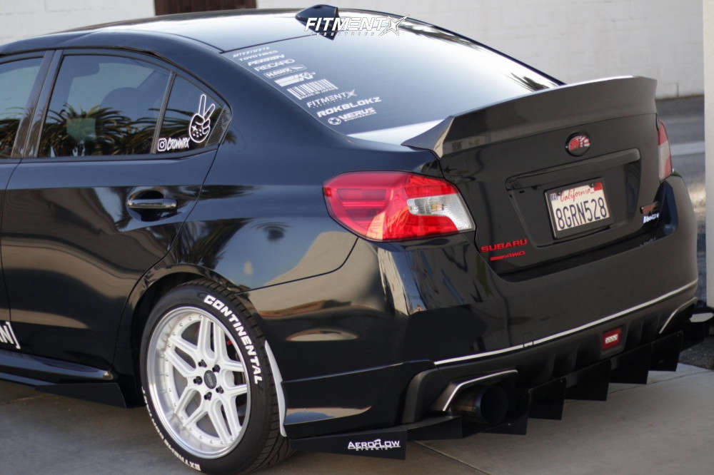 2015 Subaru WRX Limited with 18x9.5 ESR Cs15 and Continental 245x40 on ...