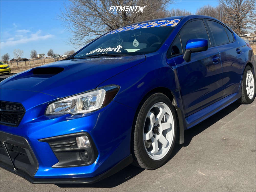 2018 Subaru WRX Base with 17x8 AVID1 AV6 and Goodyear 235x45 on Stock ...