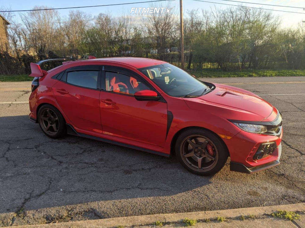 2017 Honda Civic Type R with 18x9.5 Enkei Ts-5 and Yokohama 255x40 on ...