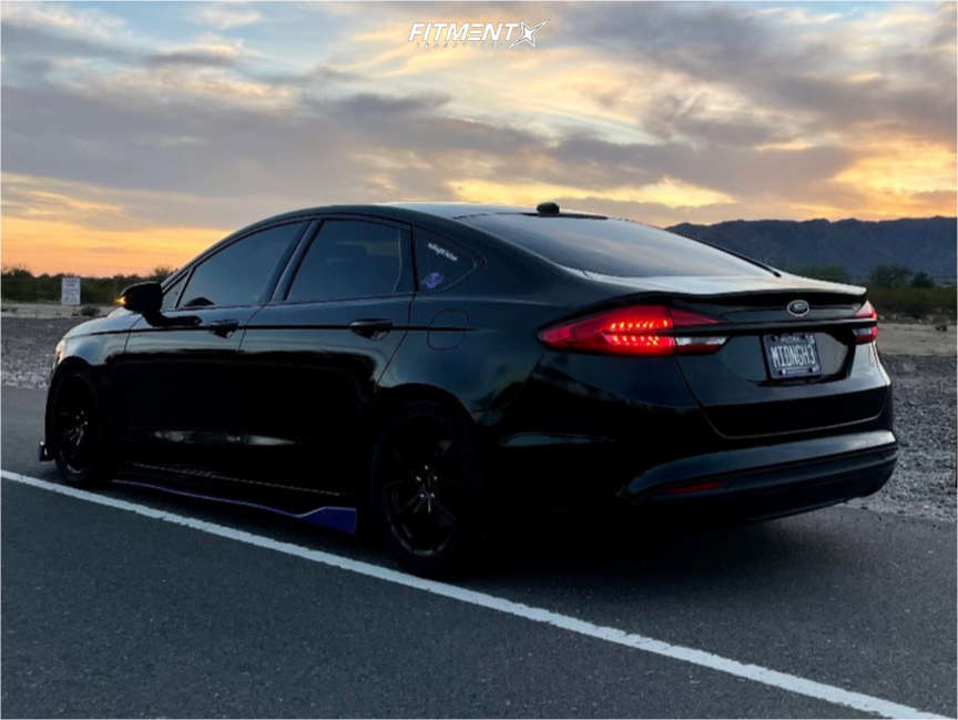 2017 Ford Fusion SE with 18x8 Advanti Racing Hybris and Falken 235x45 ...