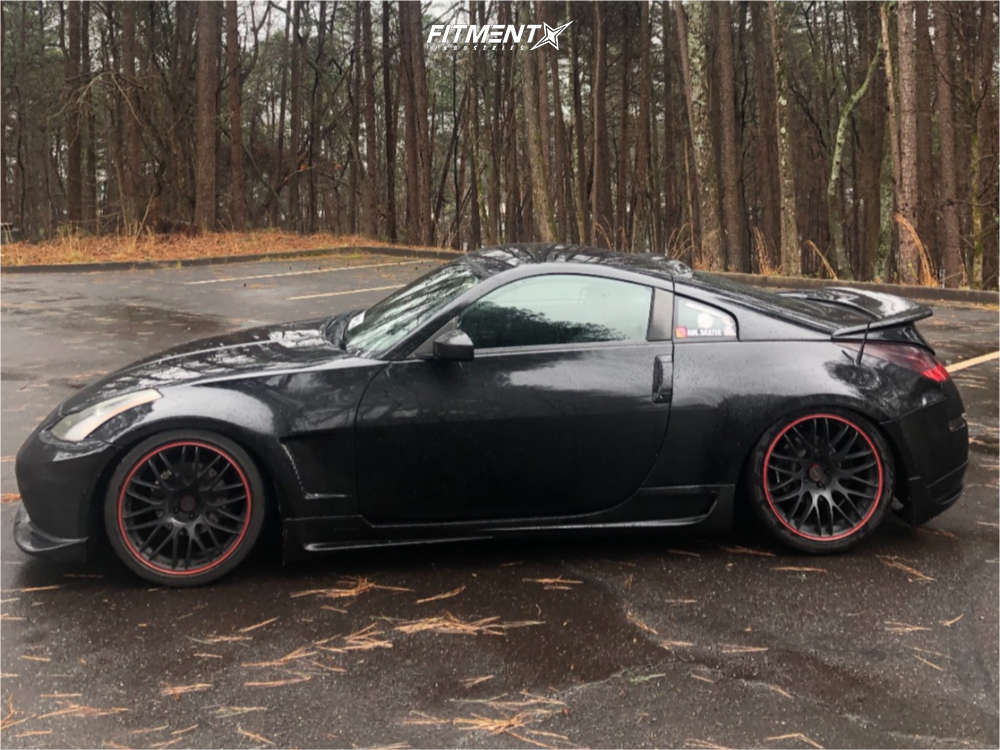2004 Nissan 350Z Touring with 19x8.5 Tenzo Type R and Hankook 245x35 on ...