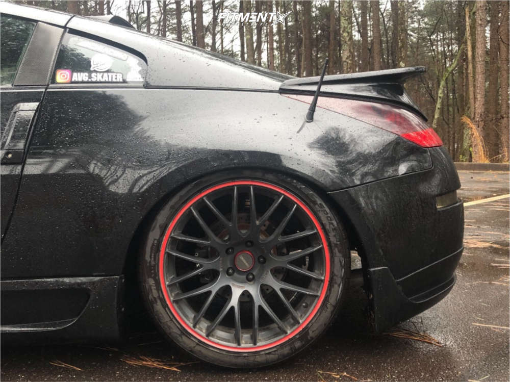 2004 Nissan 350Z Touring with 19x8.5 Tenzo Type R and Hankook 245x35 on ...
