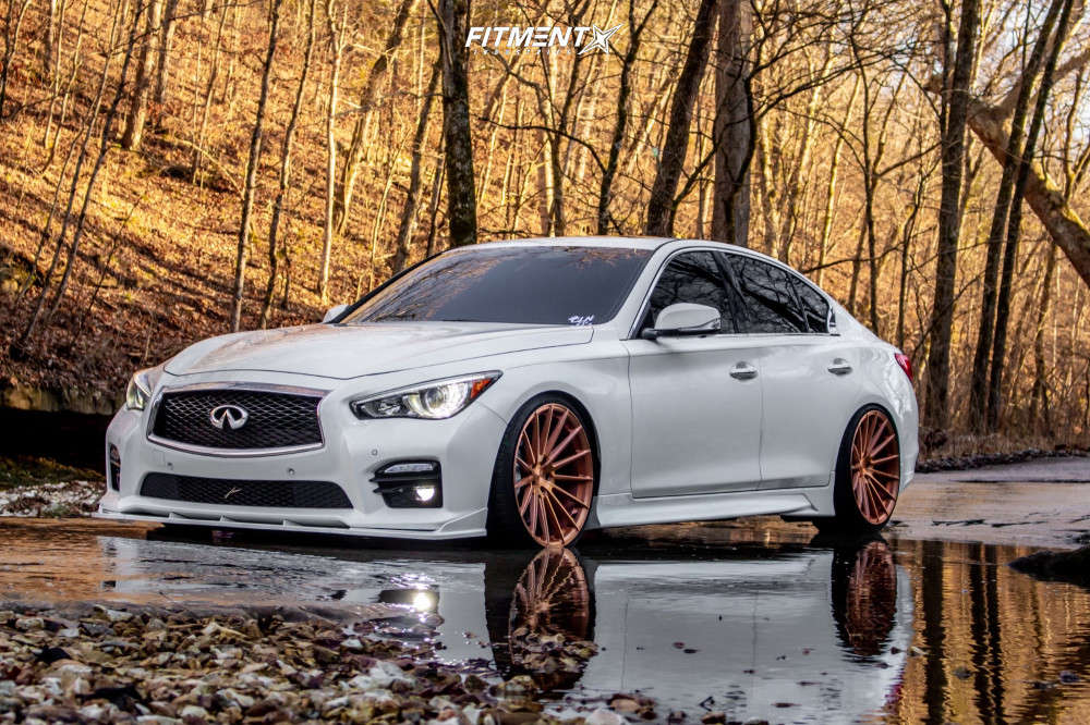 2014 INFINITI Q50 Sport with 20x10 Avant Garde M615 and Michelin 235x45 ...