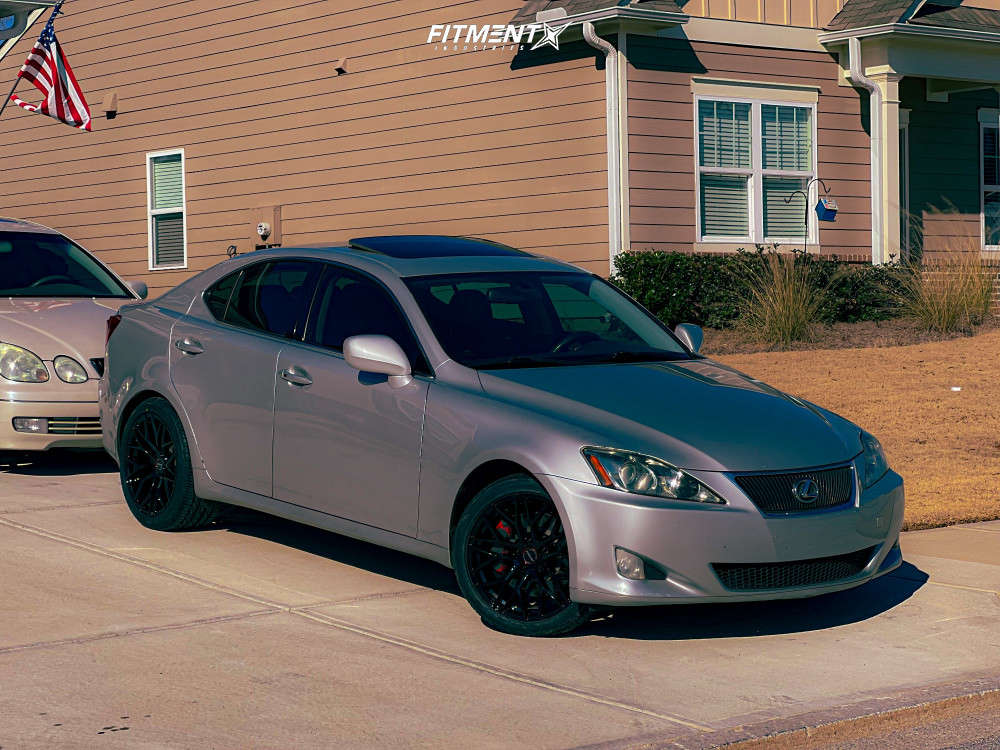 2007 Lexus IS350 Base with 18x8.5 AVID1 SL03 and Nitto 235x40 on Stock ...
