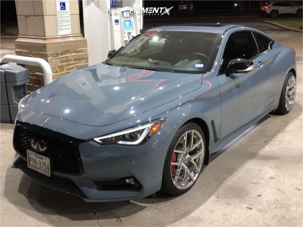 2021 INFINITI Q60 Red Sport 400 with 19x9.5 Rays Engineering Nismo V2 ...