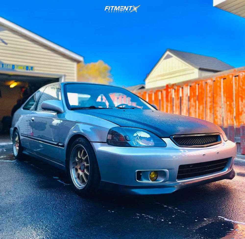 1999 Honda Civic Si with 15x6.5 Rota Gt3 and Dunlop 195x50 on Coilovers ...