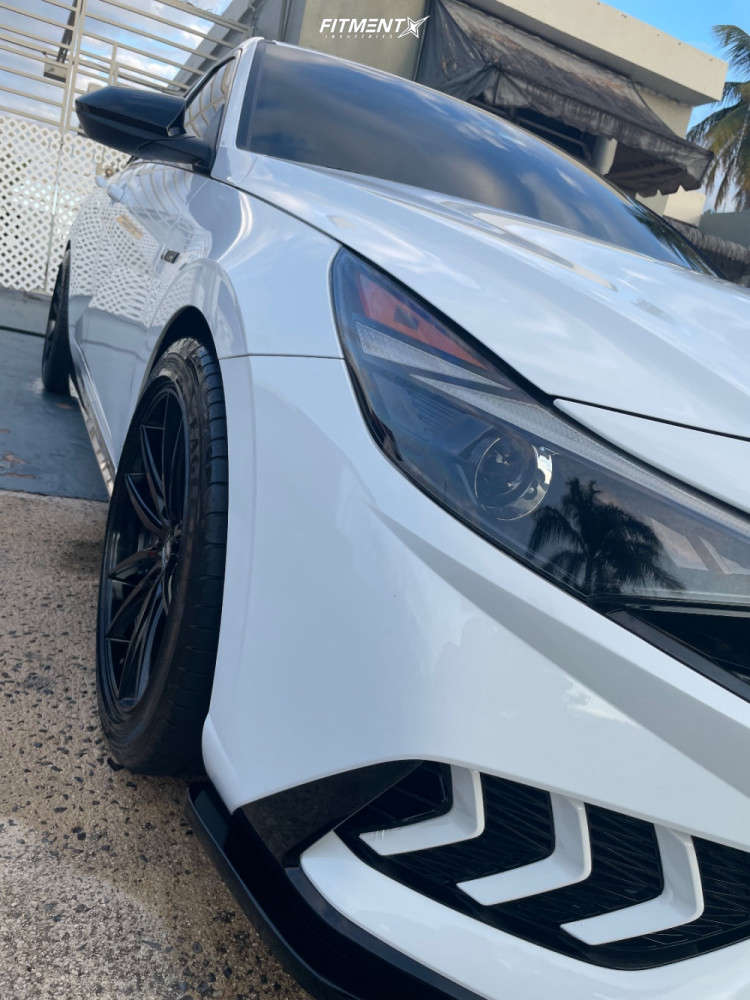 2021 Hyundai Elantra N Line with 18x8 Konig Oversteer and Goodyear ...