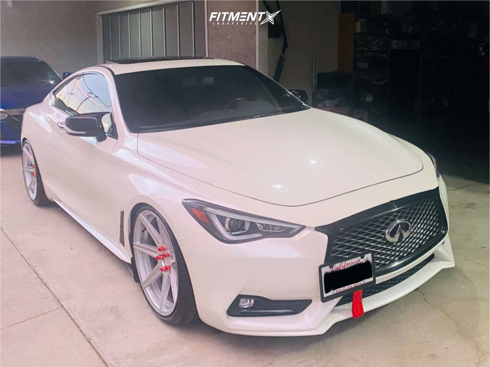 2018 INFINITI Q60 Luxe with 20x10.5 Ferrada F8-fr7 and Goodyear 255x35 ...