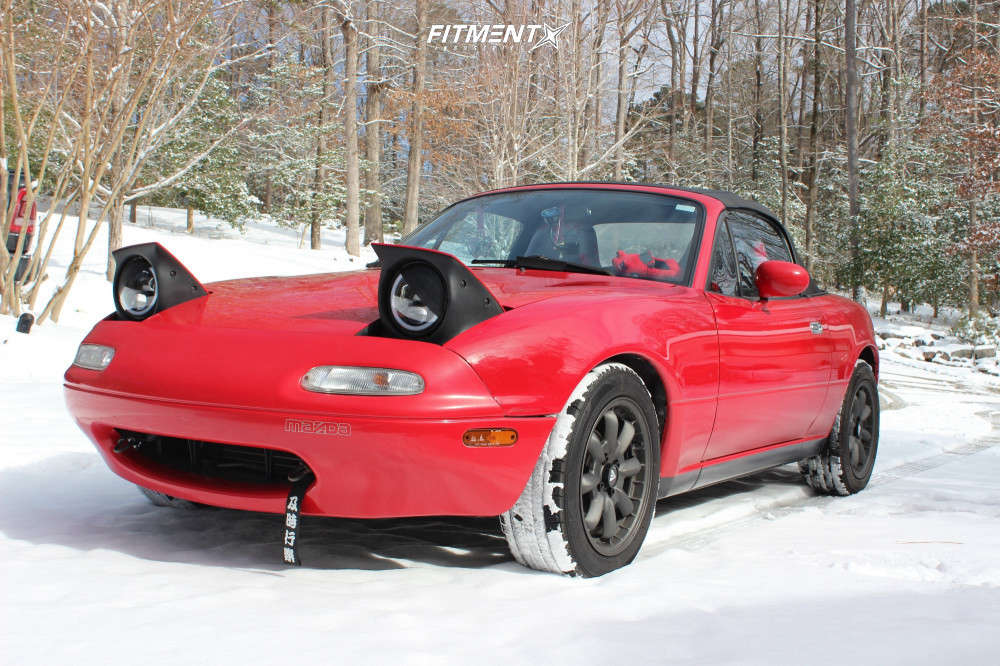 1990 Mazda Miata Base with 15x8 Enkei Compe and Falken 195x55 on Stock ...