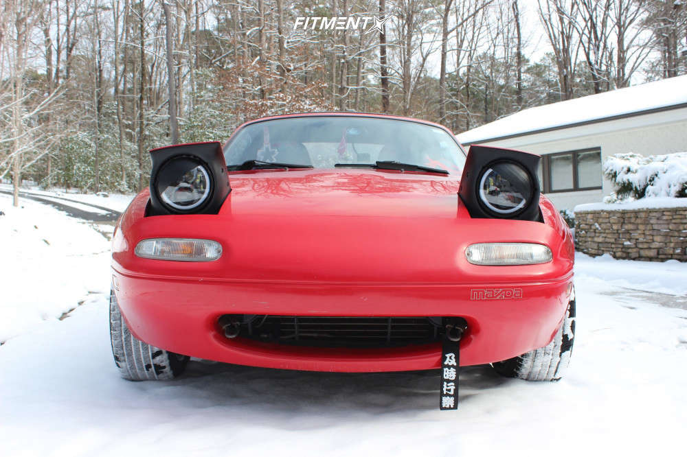 1990 Mazda Miata Base with 15x8 Enkei Compe and Falken 195x55 on Stock ...