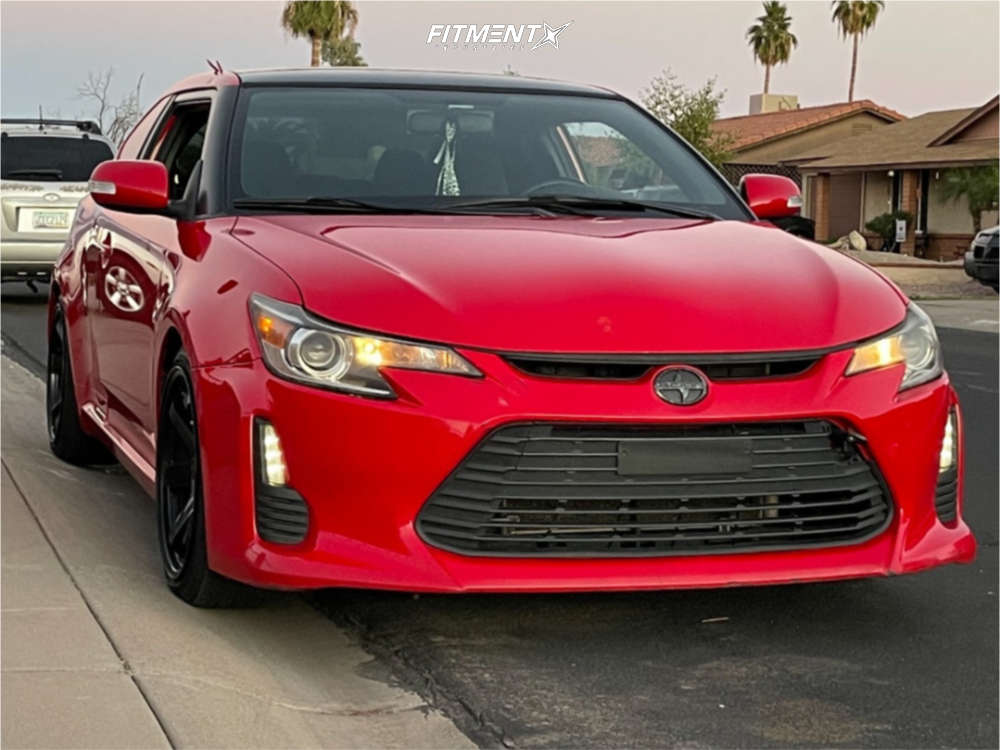 2016 Scion TC Base with 18x9.5 AVID1 AV6 and Firestone 235x30 on ...