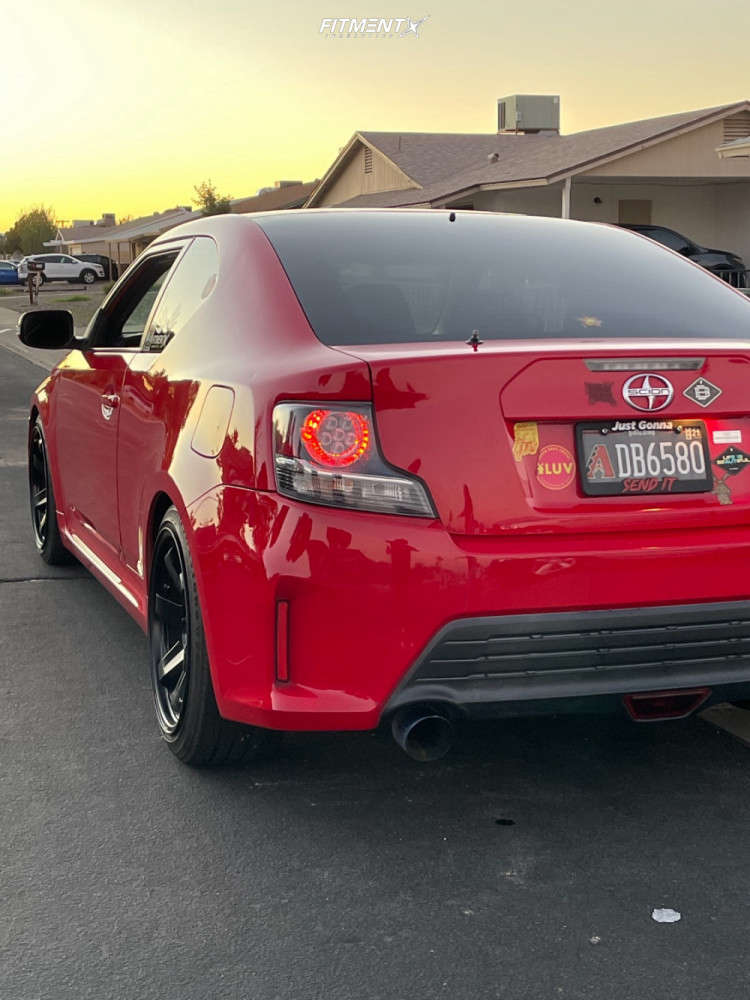 2016 Scion TC Base with 18x9.5 AVID1 AV6 and Firestone 235x30 on ...