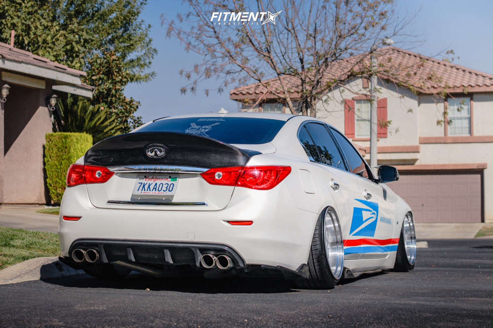 2015 INFINITI Q50 Base with 19x11 Aodhan Ah02 and Nankang 245x35 on Air ...