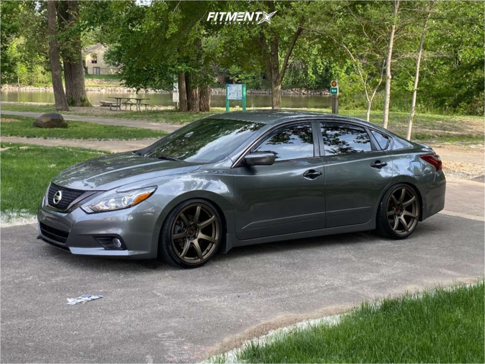 2016 Nissan Altima SR with 19x9.5 Work Emotion T7r and Landsail 245x35 ...