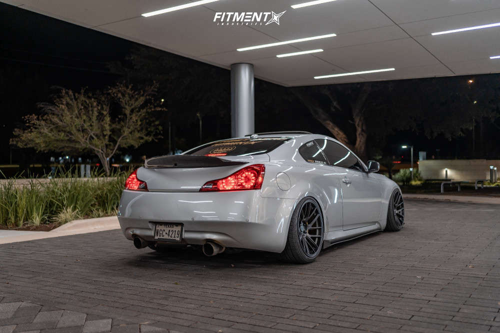 2011 INFINITI G37 Sport with 19x9.5 Anovia Elder and Vercelli 225x35 on ...