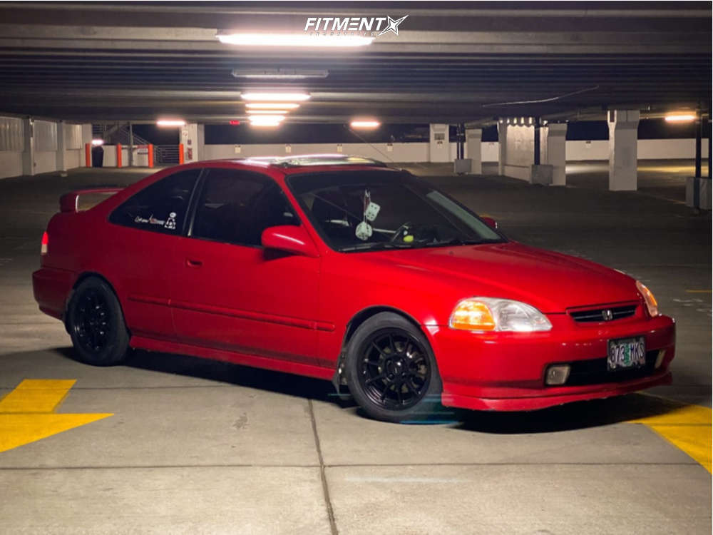 1998 Honda Civic EX with 15x7.5 Konig Dekagram and Hankook 205x50 on Coilovers | 2070450 ...