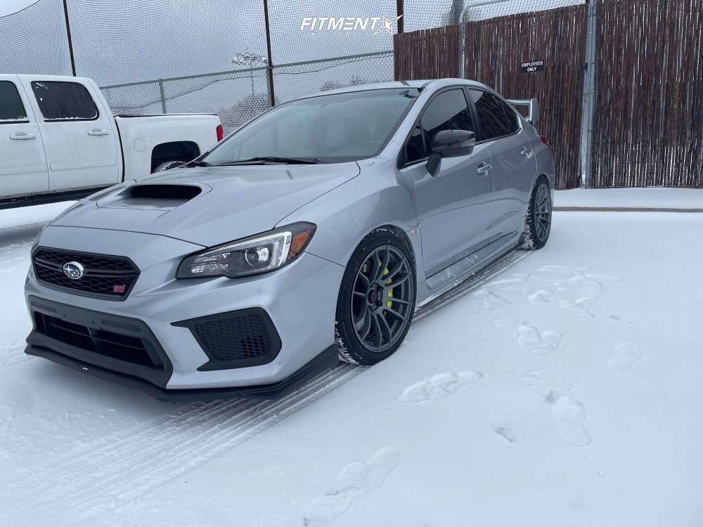 2019 Subaru WRX STI Base with 18x9.5 AVID1 AV20 and Vercelli 245x40 on ...